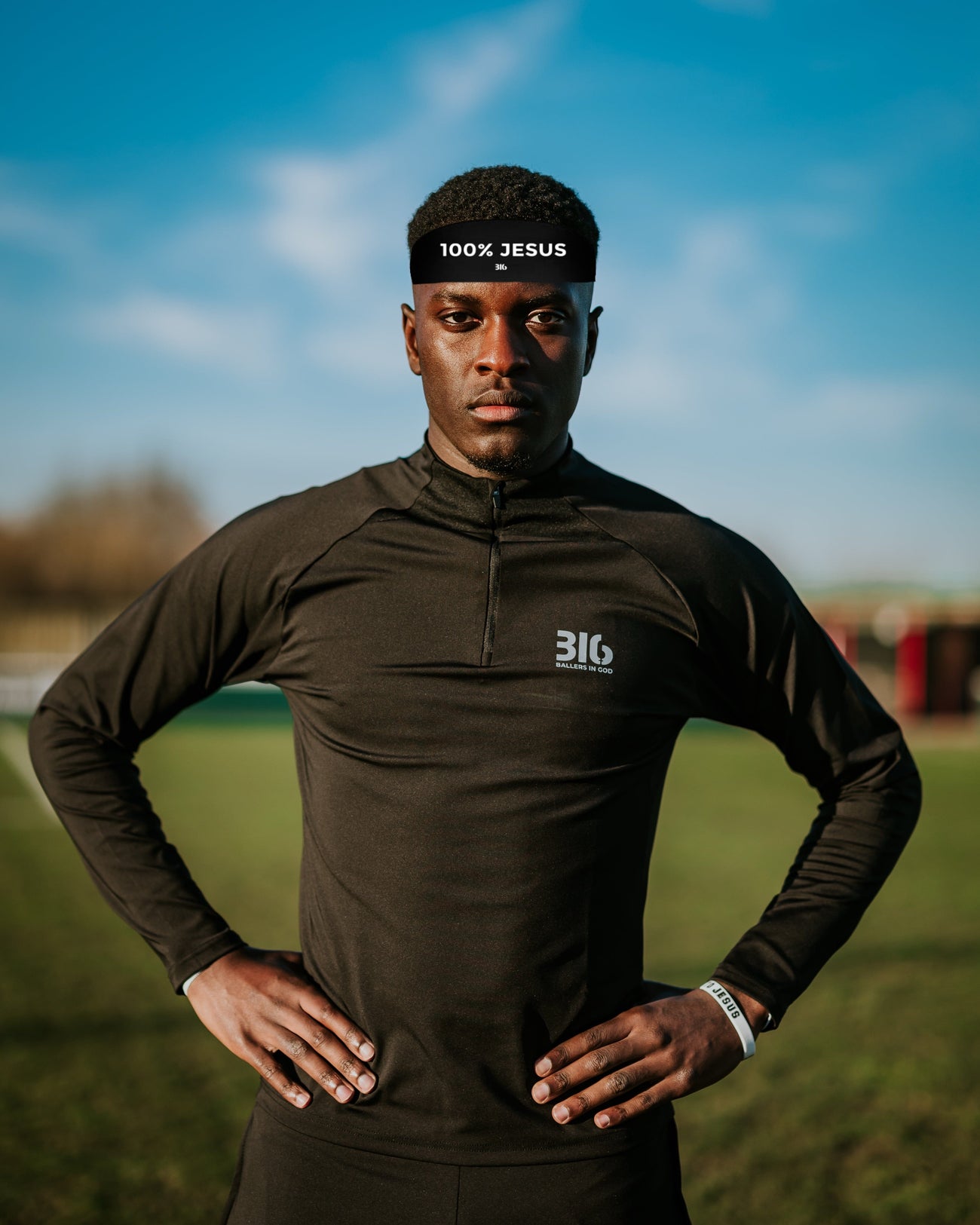 100% Jesus Performance Headband - Ballers in God
