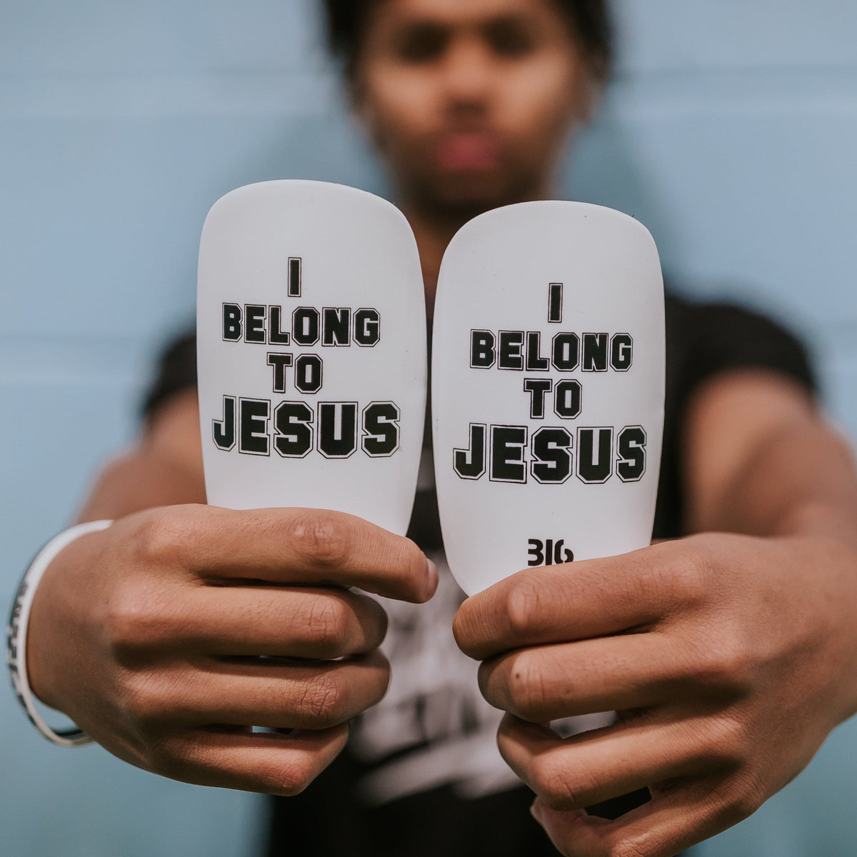 Ballers In God 'IBTJ' Shin Pads White/Black – Ballers in God