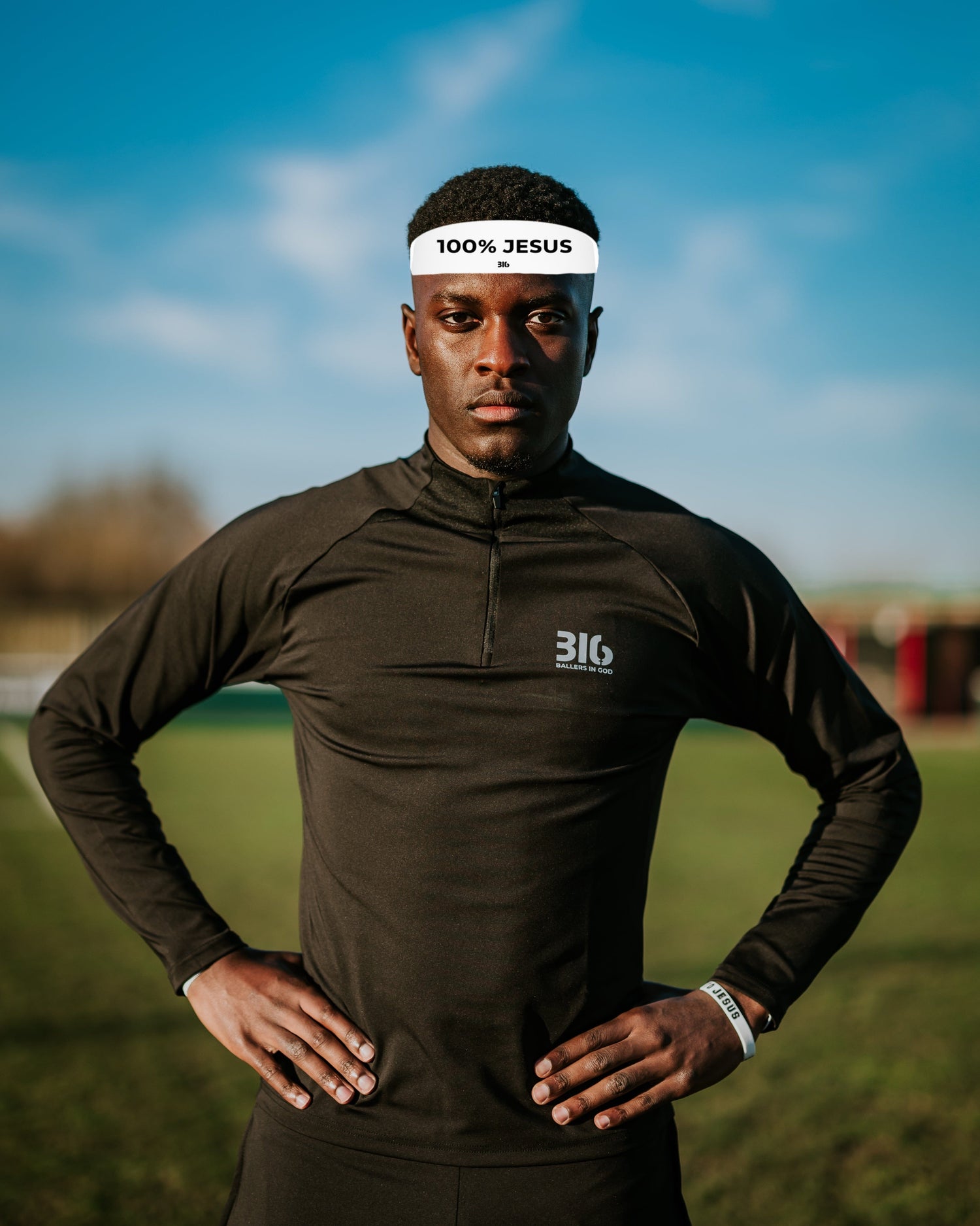 100% Jesus Performance Headband - Ballers in God