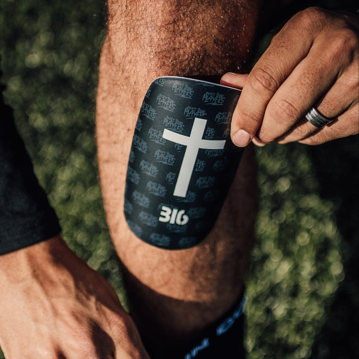 Ballers In God 'Cross' Shin Pads Black – Ballers in God