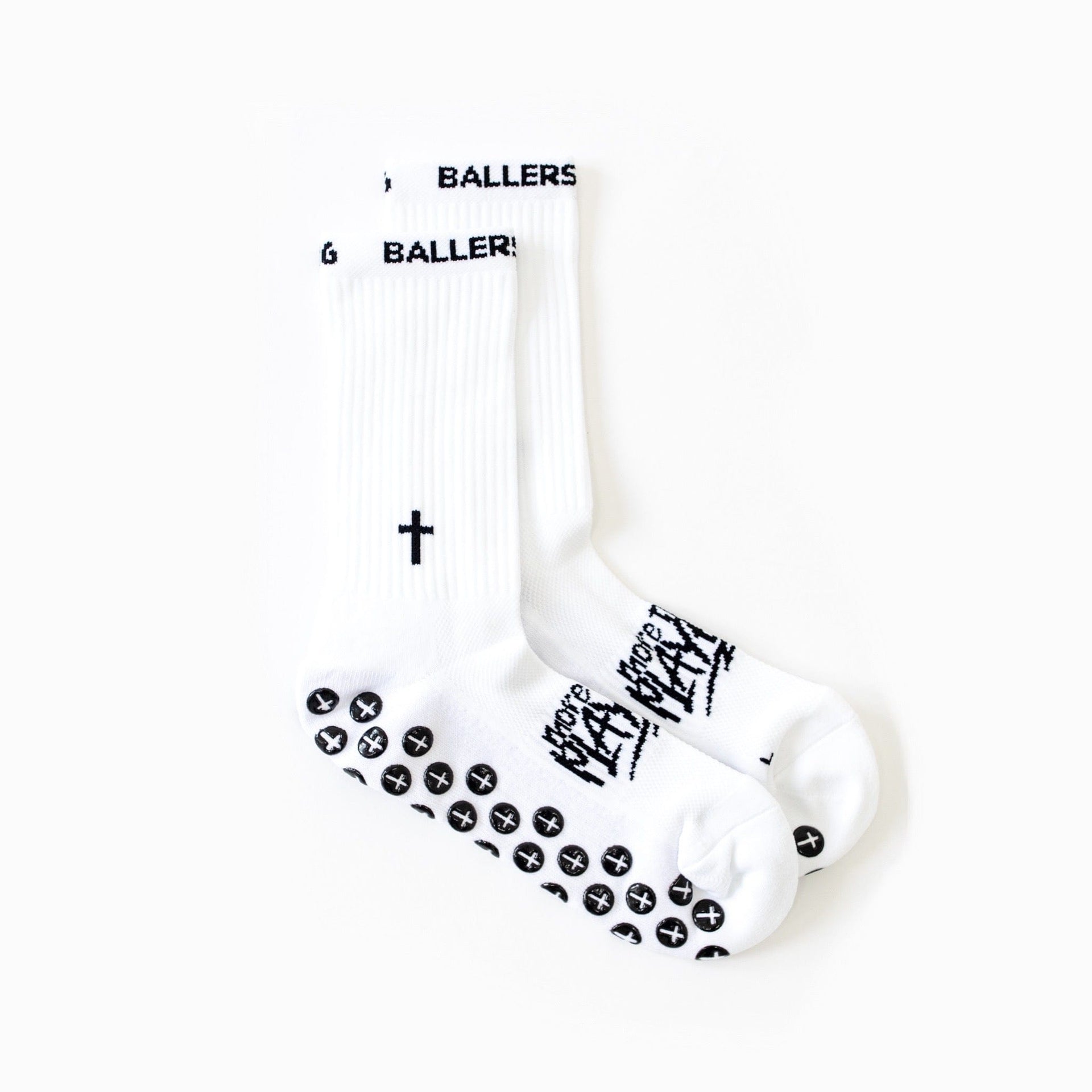 Ballers In God Performance 'Cross' Socks White - Ballers in God