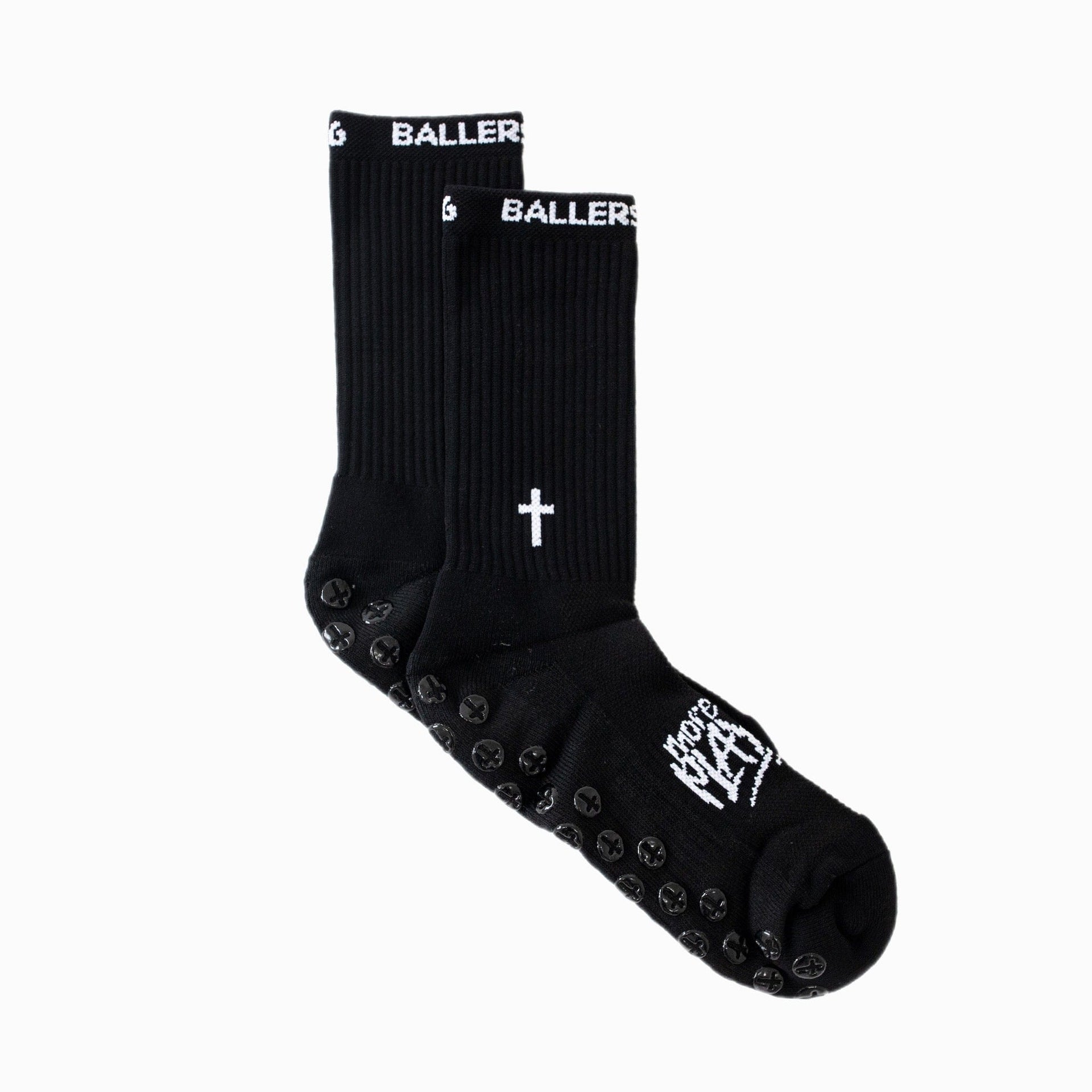 Ballers In God Performance 'Cross' Socks Black - Ballers in God